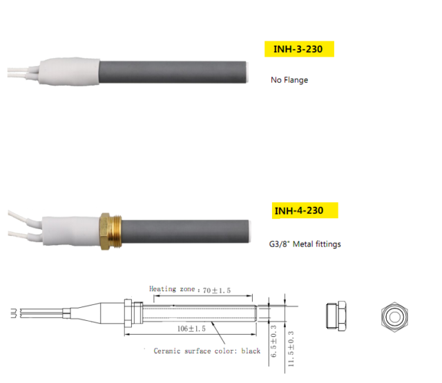 Biomass Burner Ceramic Igniter | 英诺华